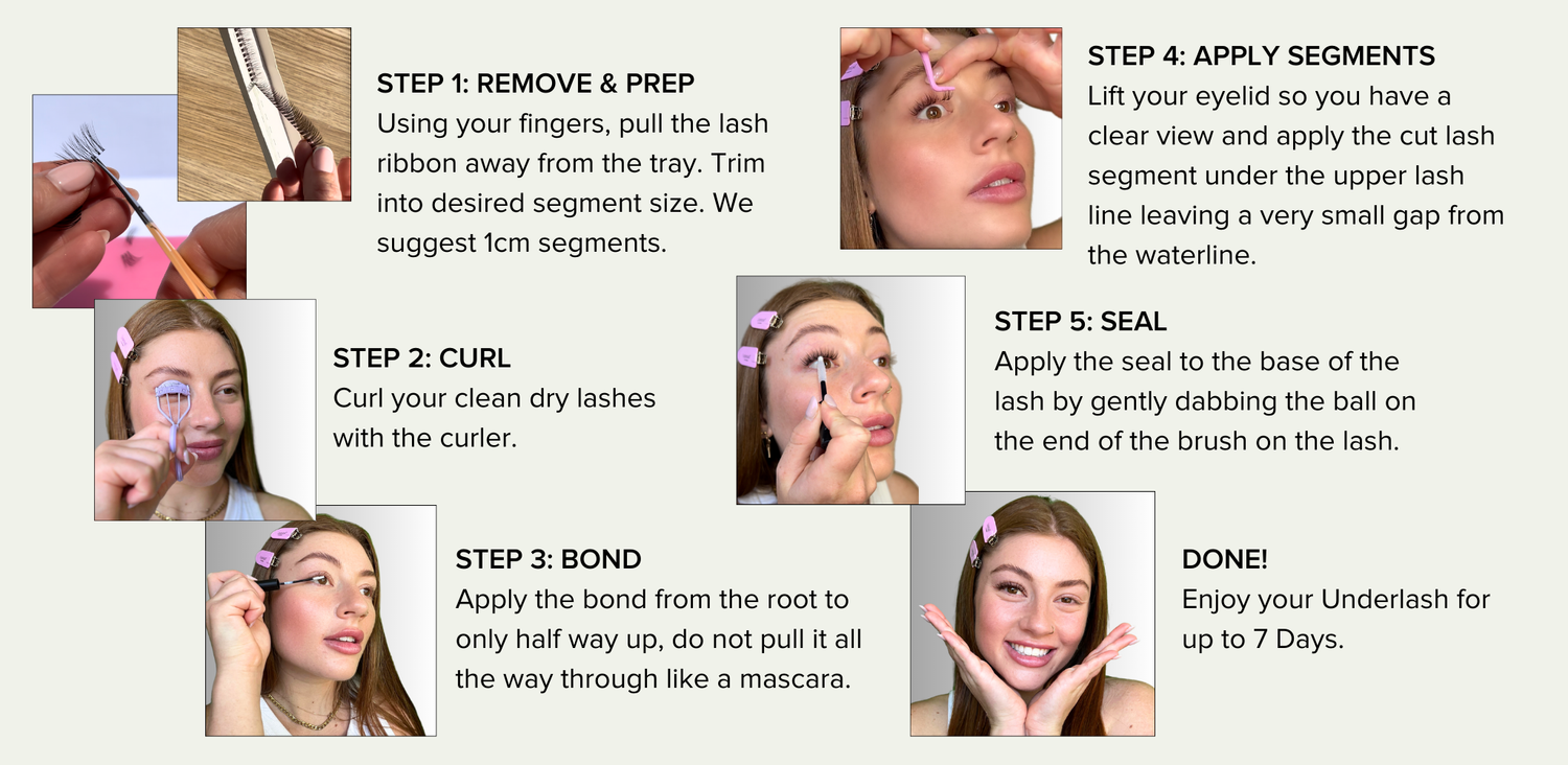 Applying False Eyelash Extensions : Underlash | Underlash